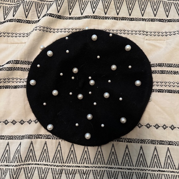 Accessories | Pearl Beaded Beret | Poshmark